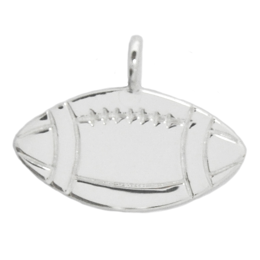 8004 | Sterling Silver Pendant - Football – Sparkle Life®